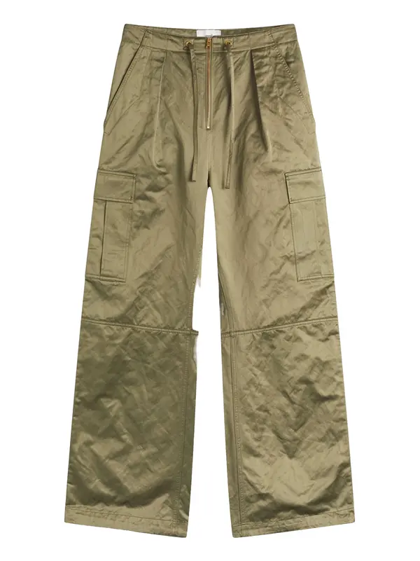 Ami Zipped Cargo Trousers - Loden