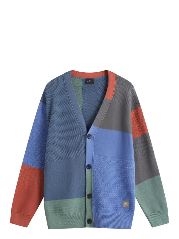 Paul Smith Patchwork Organic Cotton Cardigan - Multicolour