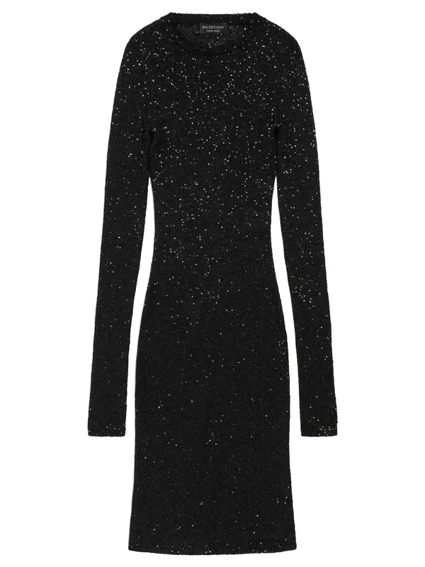 Balenciaga Mini Sequined Dress - Black