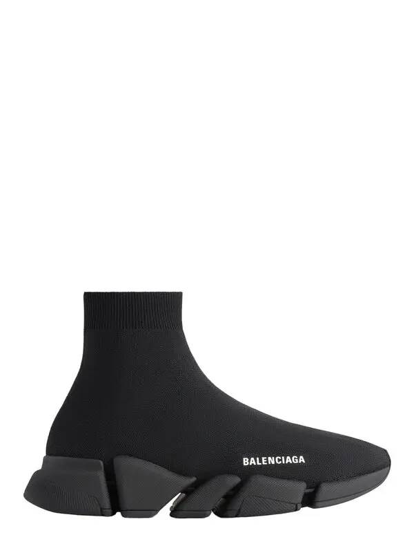 Balenciaga Speed 2.0 Knit Sneakers - Black