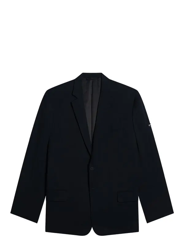 Balenciaga Washed Gabardine Jacket - Black
