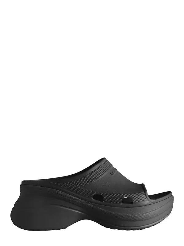 Balenciaga Pool Crocs™ Slide Sandal - Black