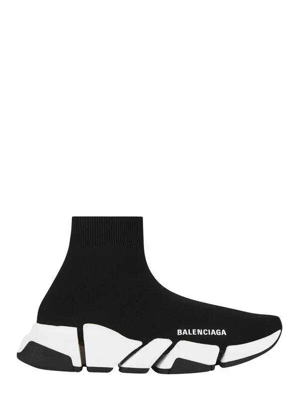 Balenciaga Speed 2.0 Knit Sneakers - Black