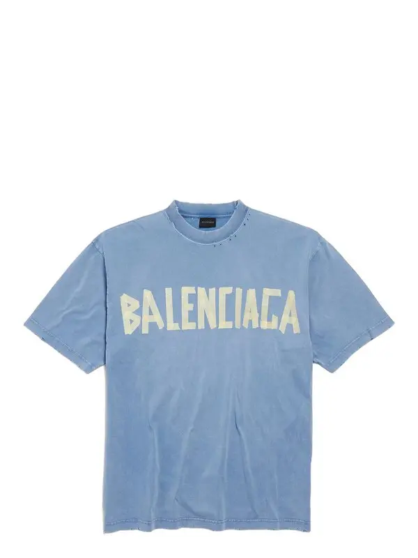 Balenciaga Tape Type T-shirt Medium Fit - Blue