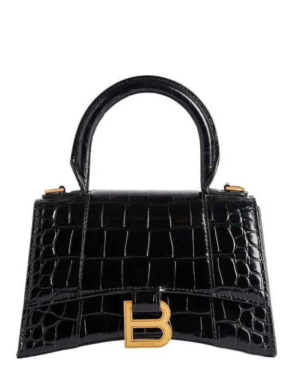 Balenciaga Hourglass Handbag Xs - Black