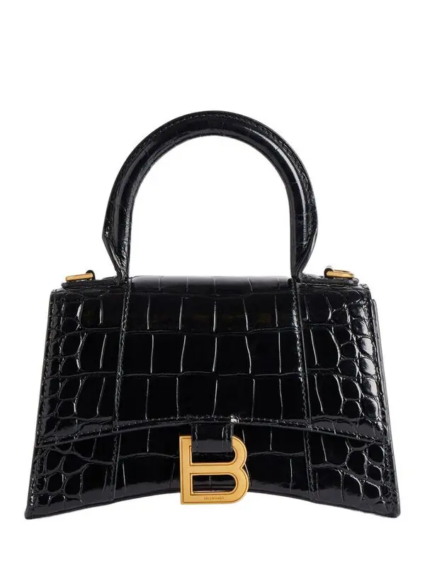 Balenciaga Hourglass Handbag Xs - Black