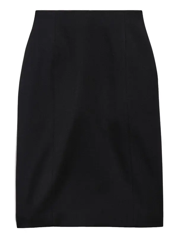 Balenciaga Hourglass Midi Skirt - Black