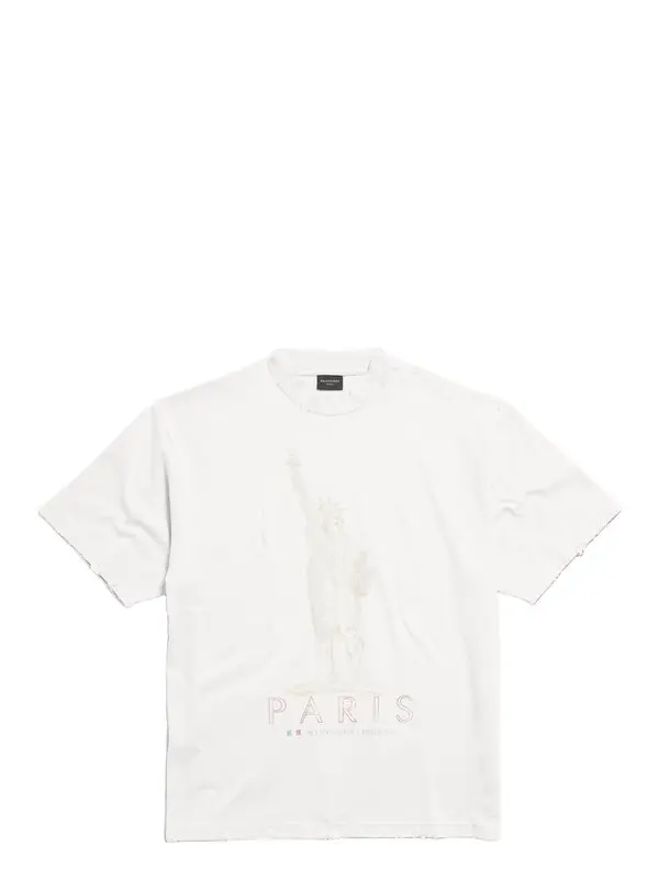 Balenciaga Paris Liberty T-shirt - White