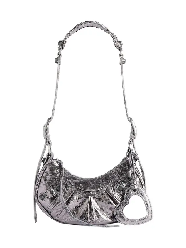 Balenciaga Le Cagole Xs Shoulder Bag - Silver