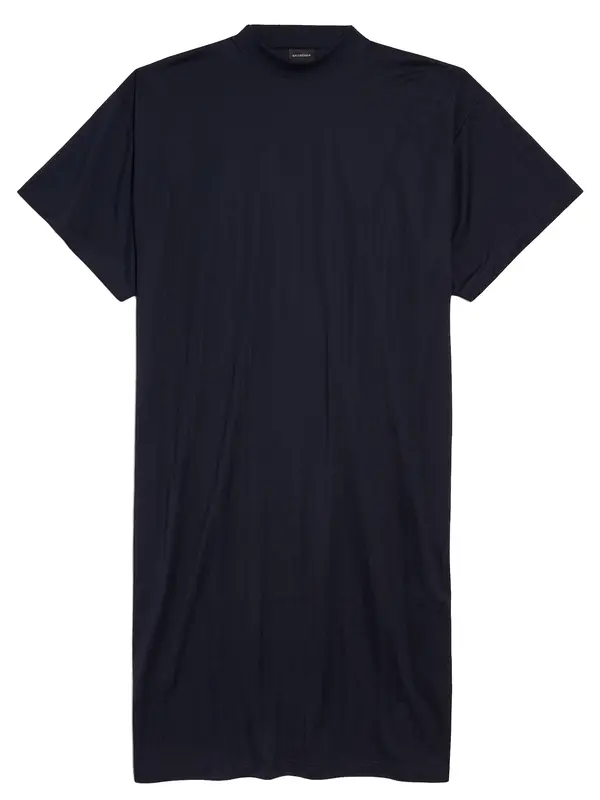 Balenciaga Papery Jersey T-shirt Dress - Blue