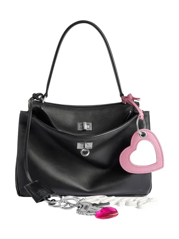Balenciaga Rodeo Handbag Small With Charms - Black