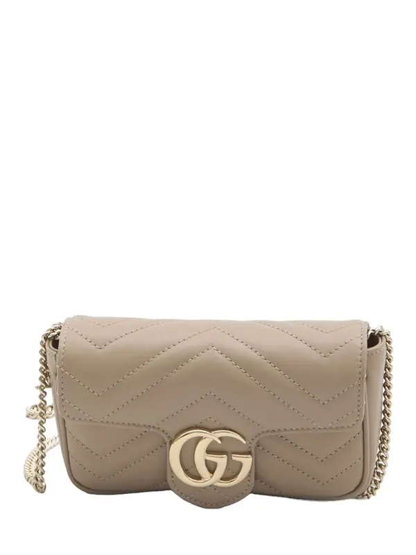 Gucci Gg Marmont Super Mini Bag - Neutrals