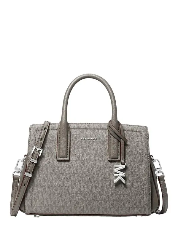 Michael Kors Laila Small Signature Logo Satchel - Brown