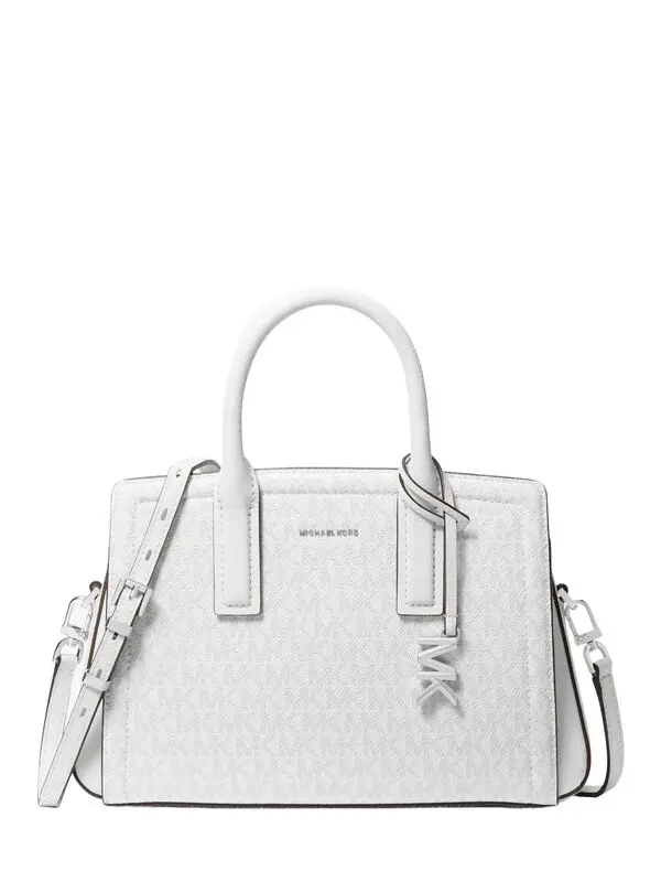 Michael Kors Laila Small Signature Logo Satchel - Grey