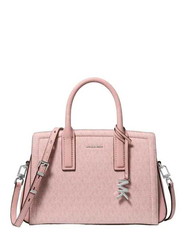 Michael Kors Laila Small Signature Logo Satchel - Pink