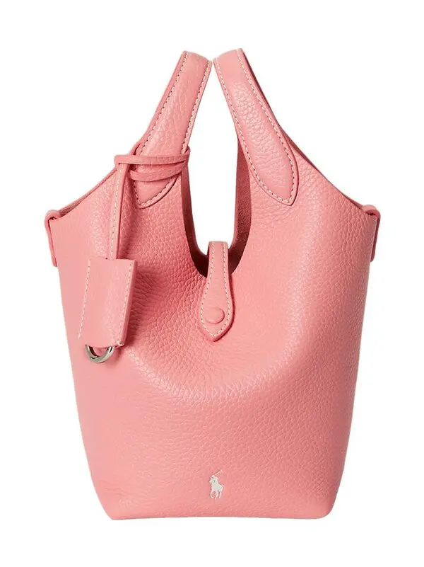 Ralph Lauren Polo Play Leather Small Tote & Crossbody - Coral