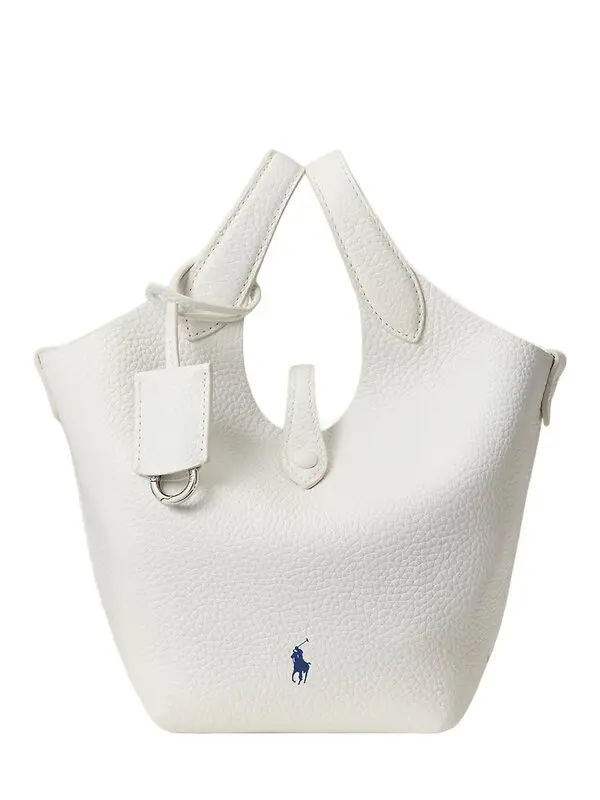 Ralph Lauren Polo Play Leather Small Tote & Crossbody - Paper