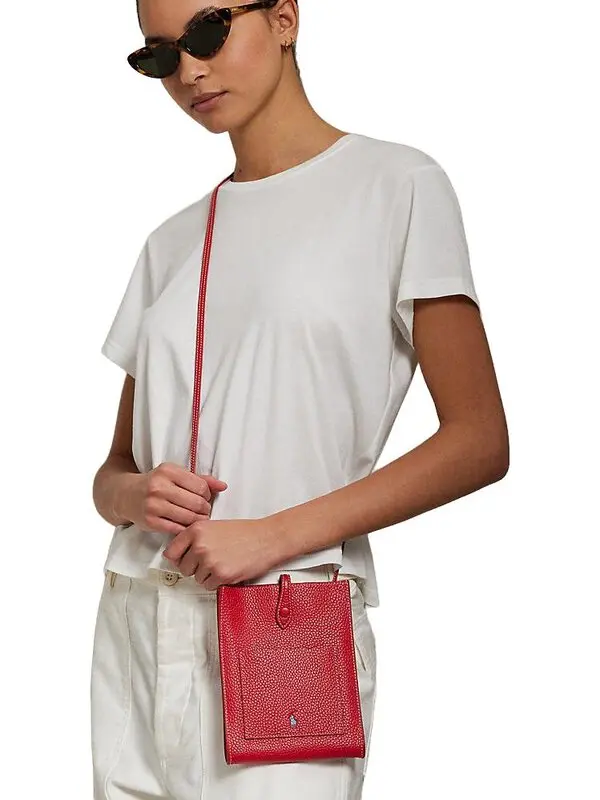 Ralph Lauren Polo Play Leather Pocket Crossbody - Cherry