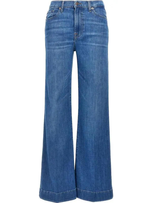 7 For All Mankind Modern Dojo Flare Jeans - Blue