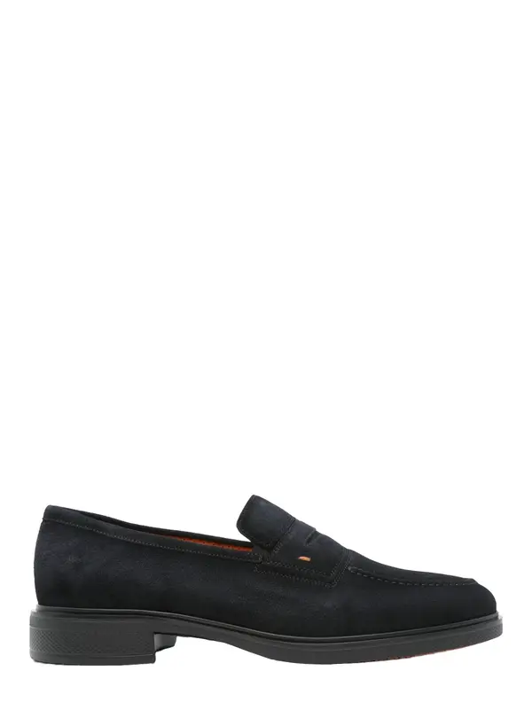 Santoni Suede Loafers - Blue