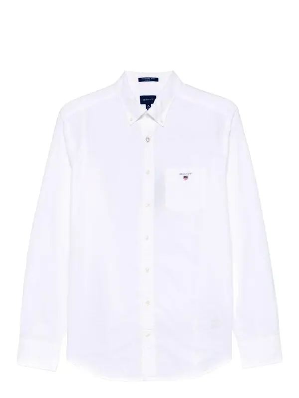 Gant Logo-embroidered Shirt - White