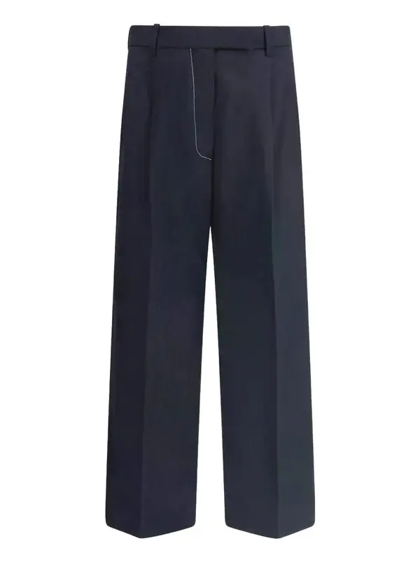Thom Browne High-waisted Straight Trousers - Blue