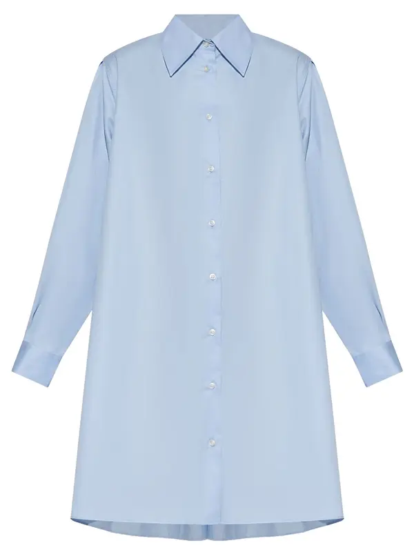Officine Générale Gina Mini Shirt Dress - Blue