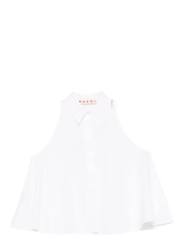 Marni Organic Cotton Tank Top - White