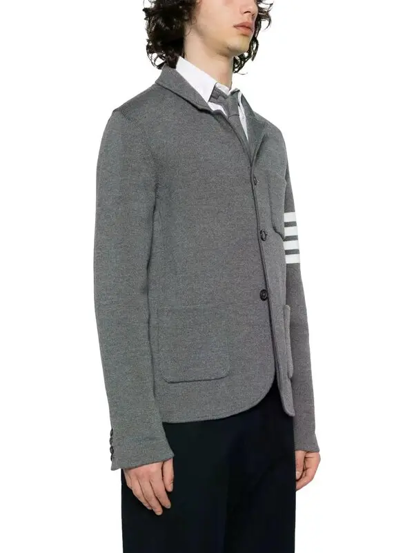 Thom Browne 4-bar Stripe Blazer - Grey