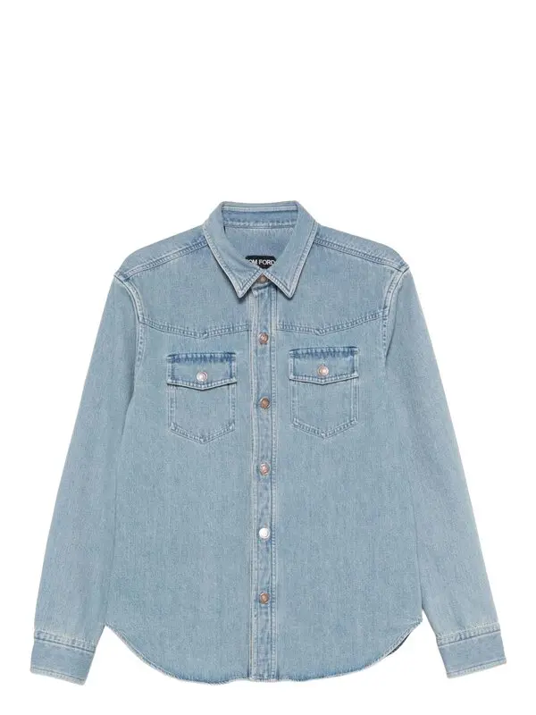 TOM FORD Denim Shirt - Blue