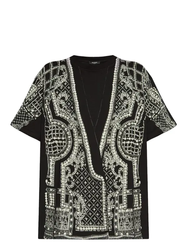 Balmain Printed T-shirt - Black