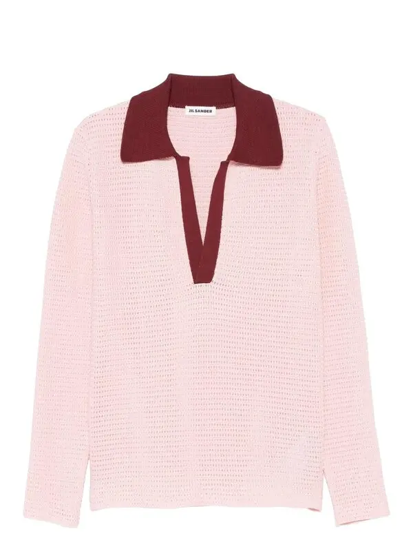 JIL SANDER Open-knit Sweater - Pink