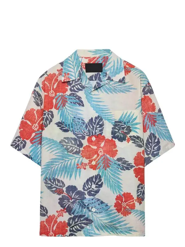 Prada Floral Shirt - White