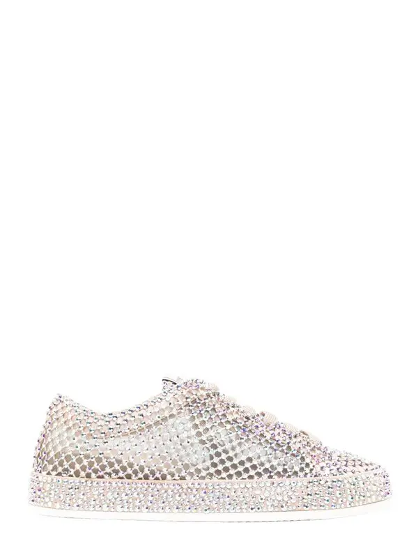 LE SILLA Crystal-embellished Sneakers - Neutrals