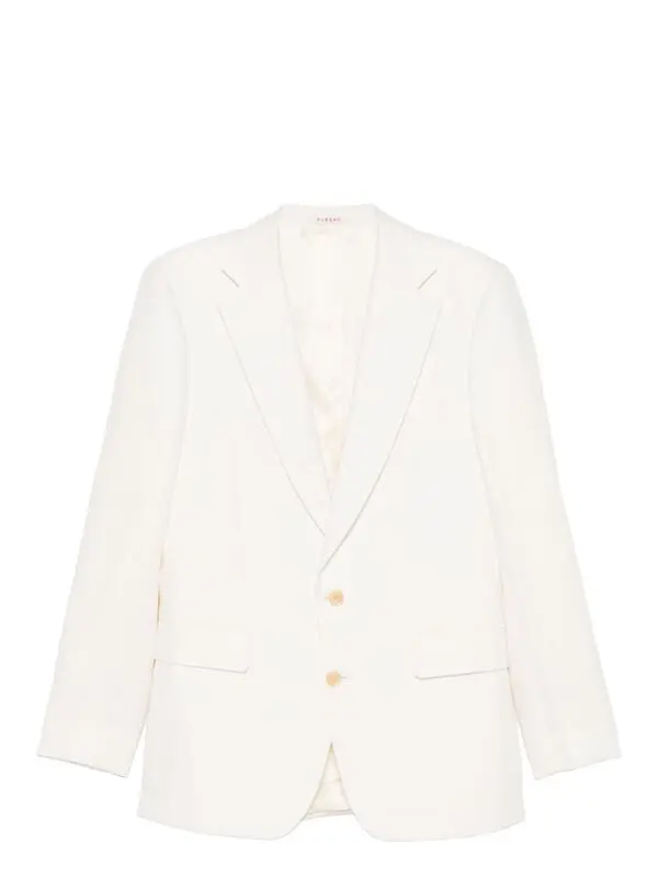 FURSAC Linen Blazer - White