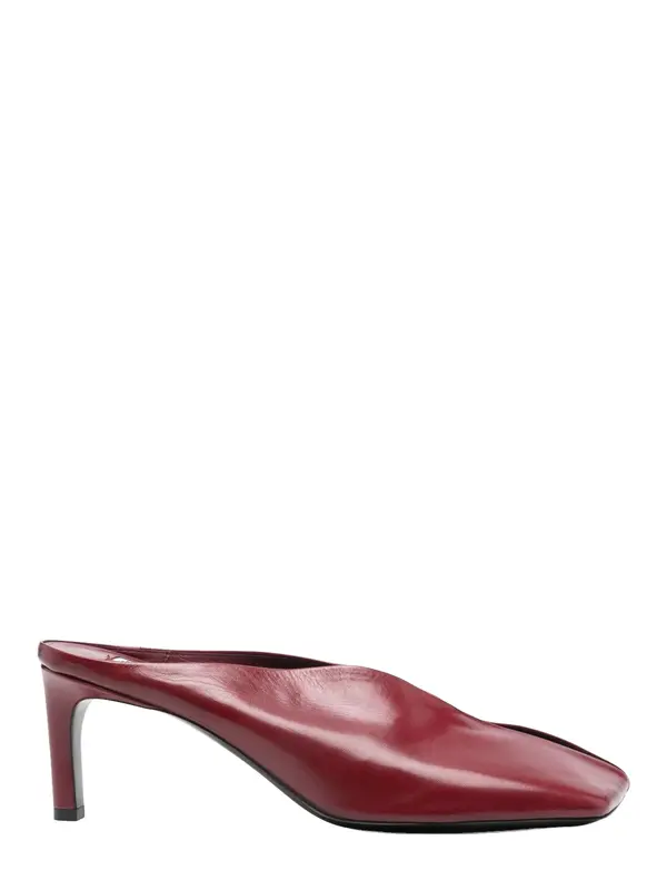 JIL SANDER 70mm Leather Mules - Red