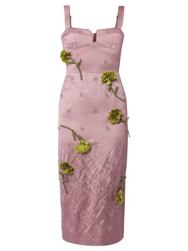 Erdem Bustier-neckline Cocktail Dress - Pink