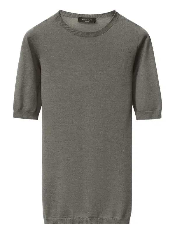 Fabiana Filippi Round Neck T-shirt - Grey