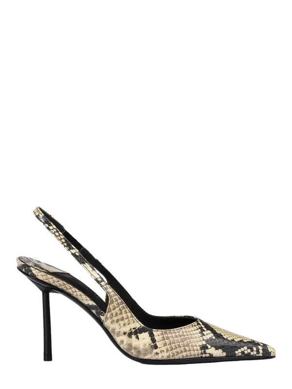 LE SILLA 80mm Bella Snake Print Pumps - Neutrals