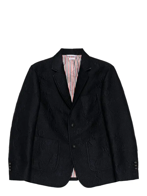 Thom Browne Unconstructed Sack Jacket - 415 Navy