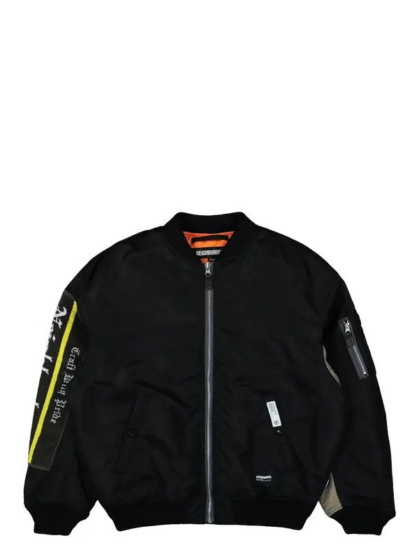 NEIGHBORHOOD Ma-1 Flight Bomber Jacket - Black