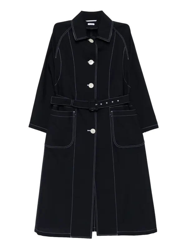Thom Browne Patch Pocket Car Coat - 415 Navy