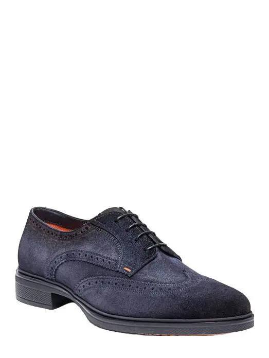 Santoni Wingtip Derby - Blue