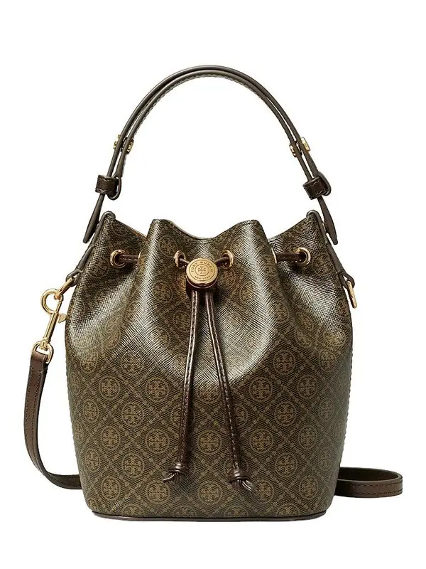 Tory Burch T Monogram Mini Bucket Bag - French Press