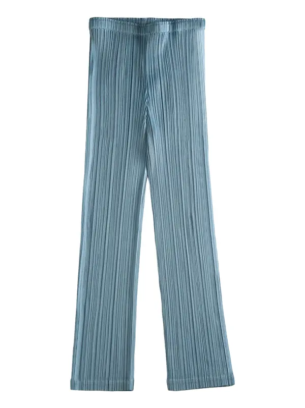 Issey Miyake Pleated Trousers - Blue
