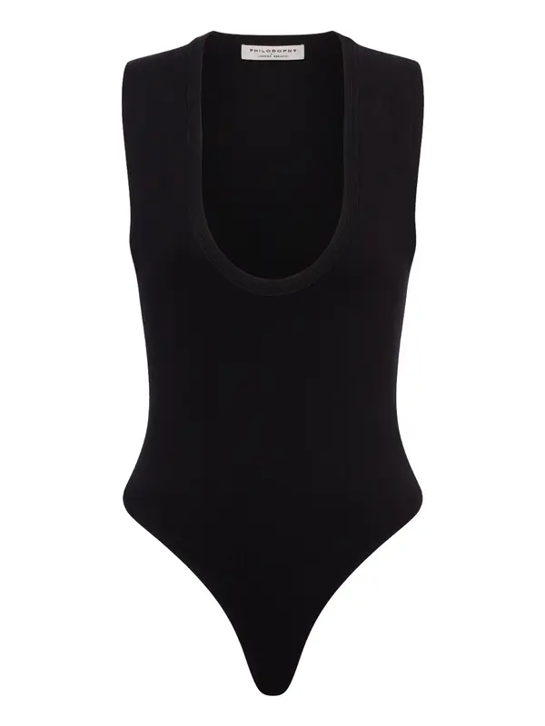 Philosophy Di Lorenzo Serafini U-neck Vest - Black