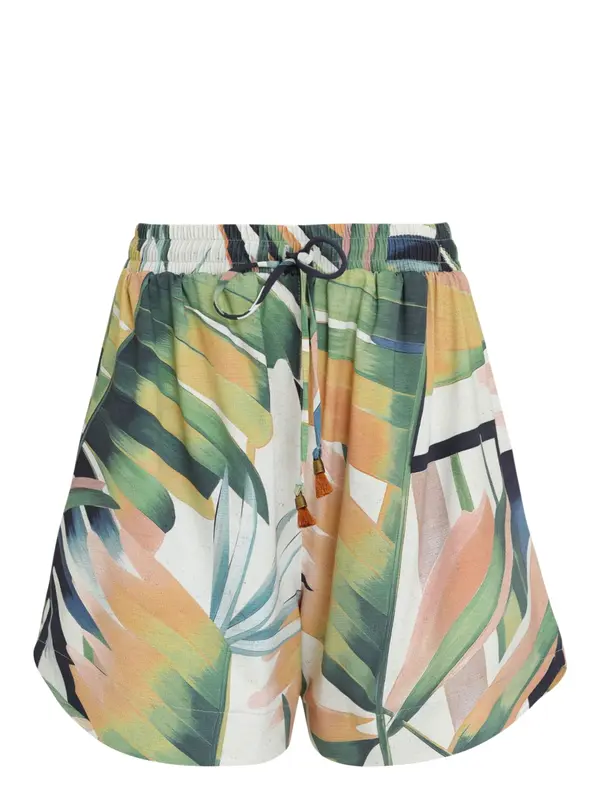 LYGIA & NANNY Floral-print Shorts - Green