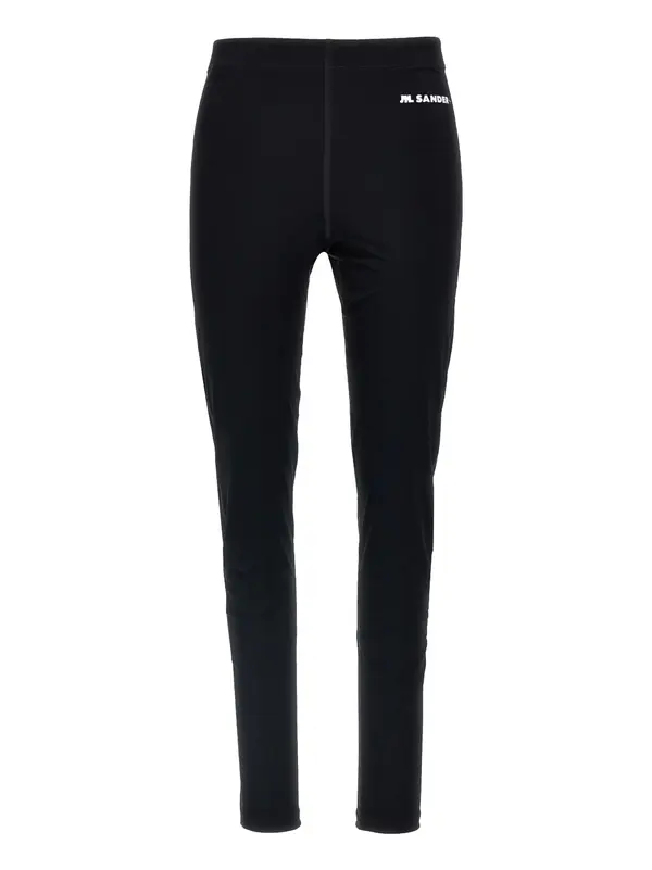 JIL SANDER Logo-print Leggings - Black