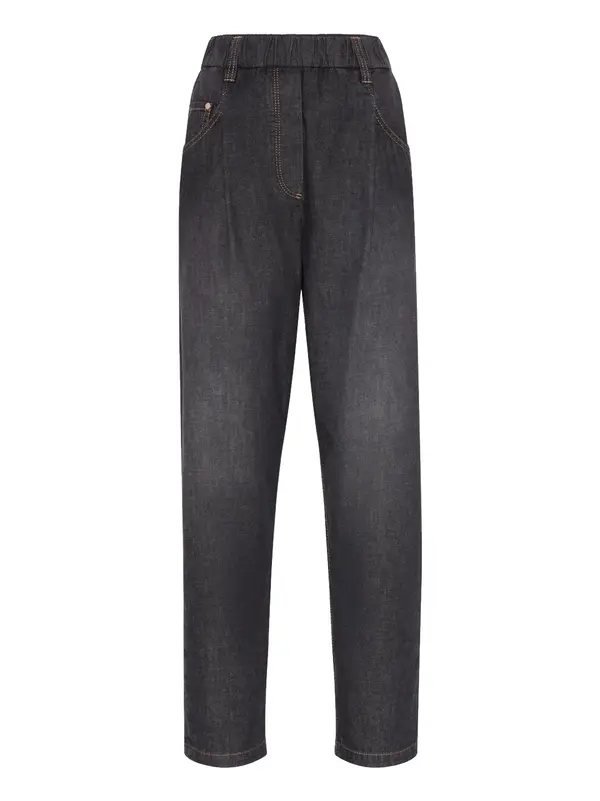 Brunello Cucinelli Tapered Jeans - Black