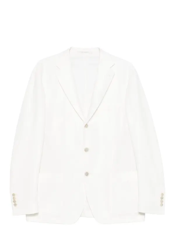 Eleventy Textured Blazer - White